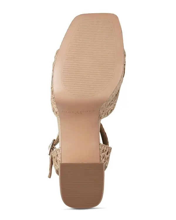 MARC FISHER LTD. Chayse Platform Sandals - Light Natural