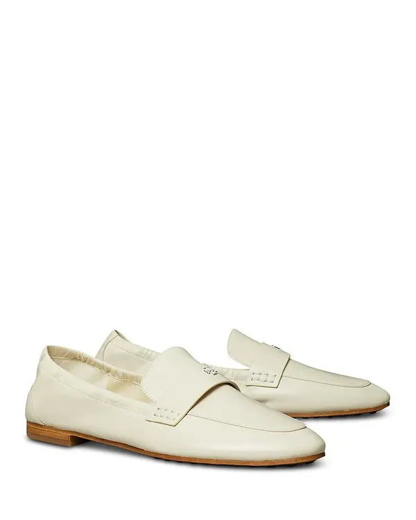 Tory Burch Ballet Loafer Flats - Light Cream