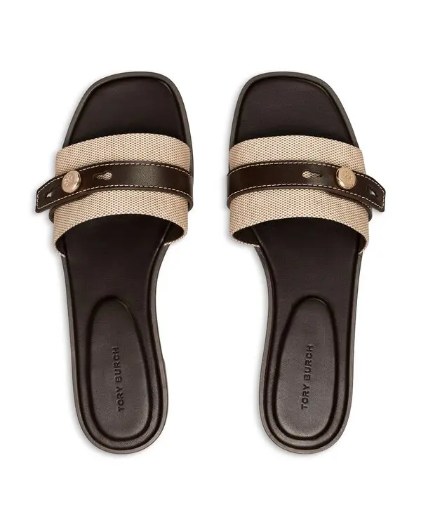 Tory Burch Romy Slides - Natural