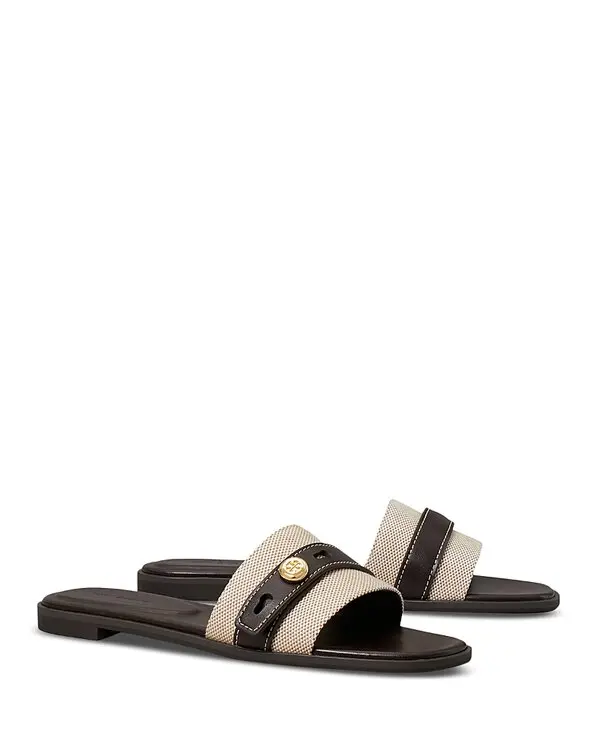 Tory Burch Romy Slides - Natural