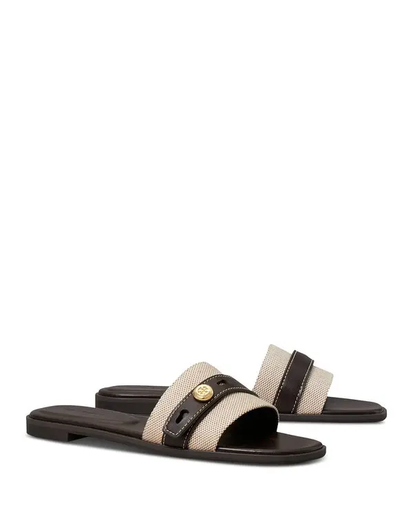 Tory Burch Romy Slides - Natural
