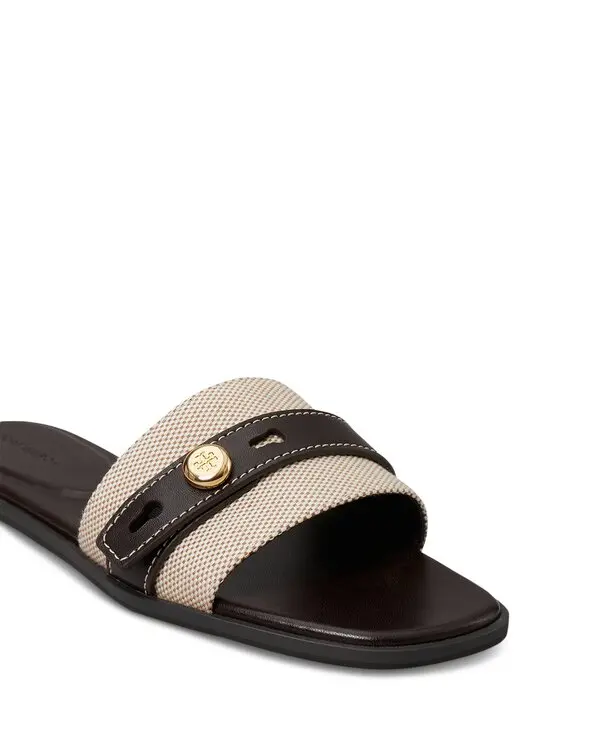 Tory Burch Romy Slides - Natural