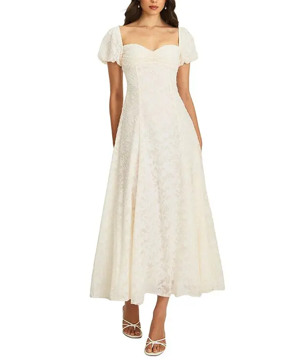 MISS CIRCLE NEW YORK Pandora Backless Maxi Dress - White