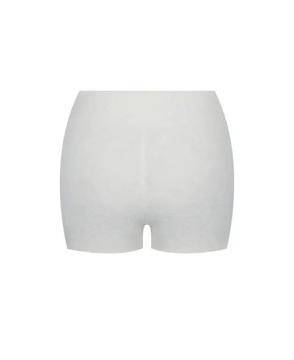 MISS CIRCLE Wool-blend Ribbed Knit Mini Shorts