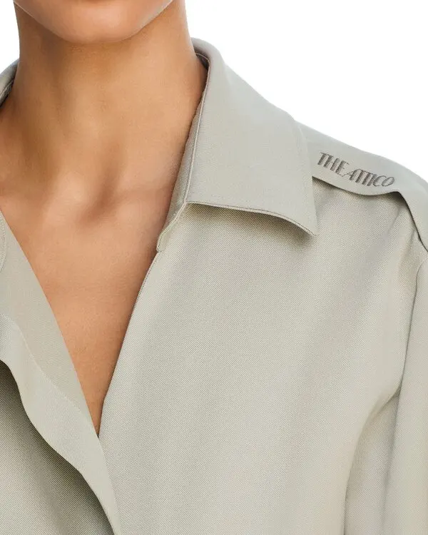 Attico Wool Shirt - Taupe