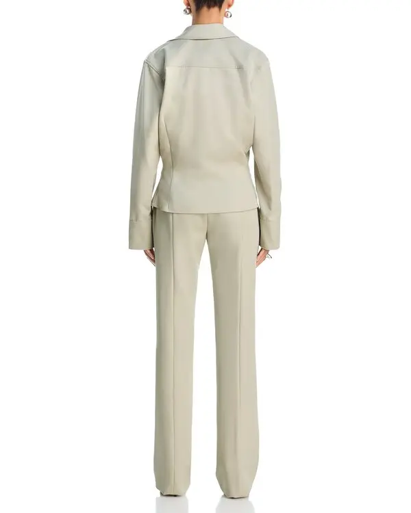 Attico Wool Shirt - Taupe
