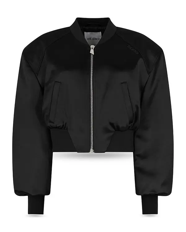 Attico Satin Bomber Jacket