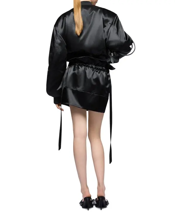 Attico Satin Bomber Jacket