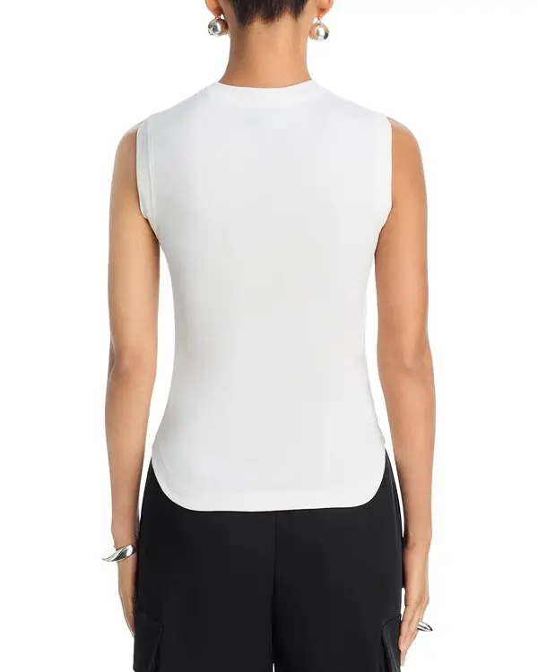 Attico Cotton Tank Top - White