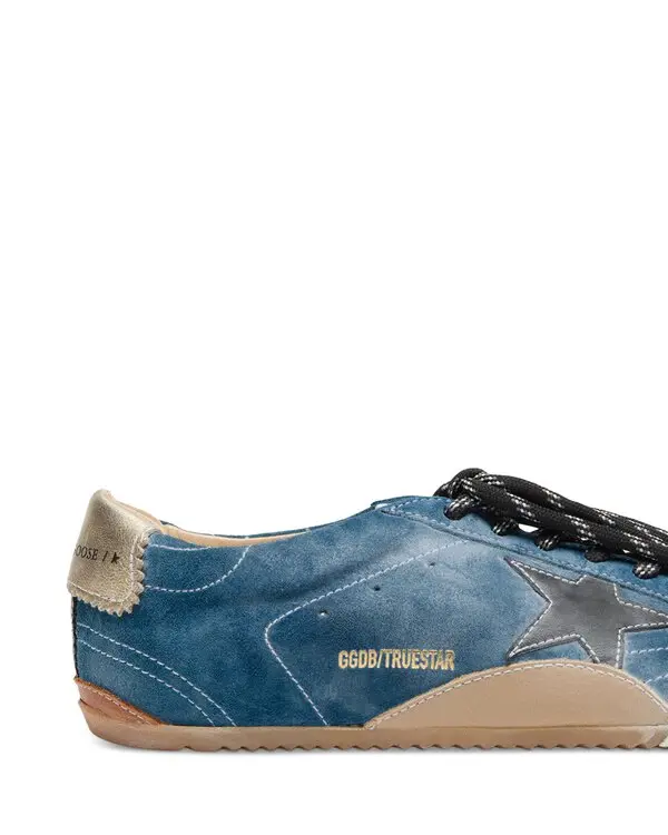 GOLDEN GOOSE True Star Suede Sneakers - Blue/black