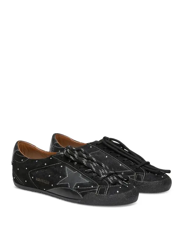 GOLDEN GOOSE True Star Suede Sneakers - Black