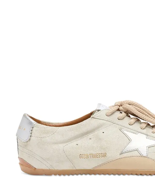 GOLDEN GOOSE True Star Suede Sneakers - Light Grey