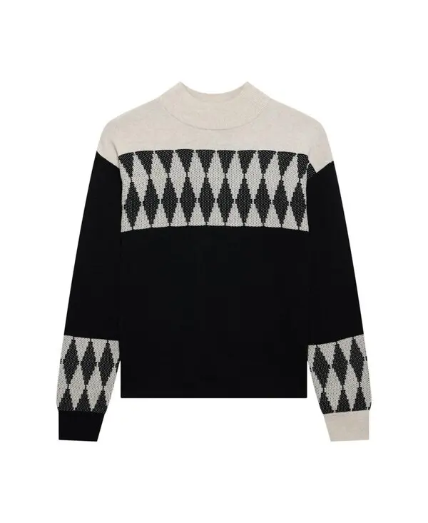 Mint Velvet Cotton-blend Graphic Pullover Sweater