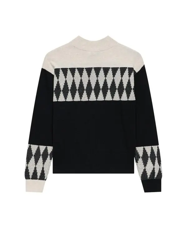 Mint Velvet Cotton-blend Graphic Pullover Sweater
