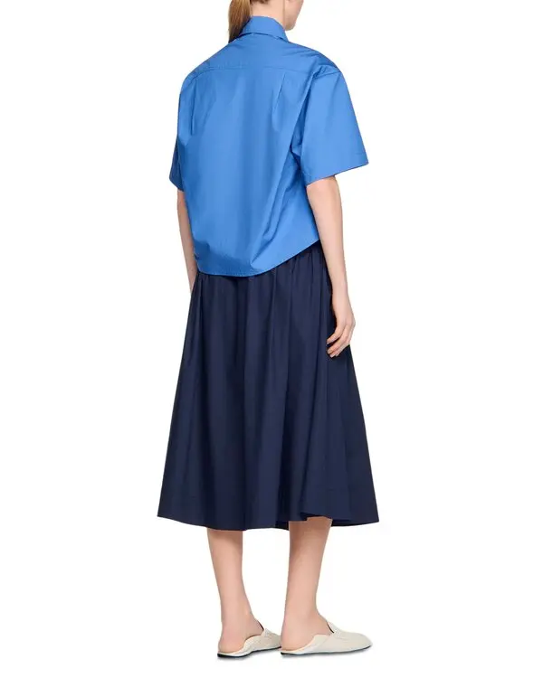 Sandro Embroidered Beaded Shirt