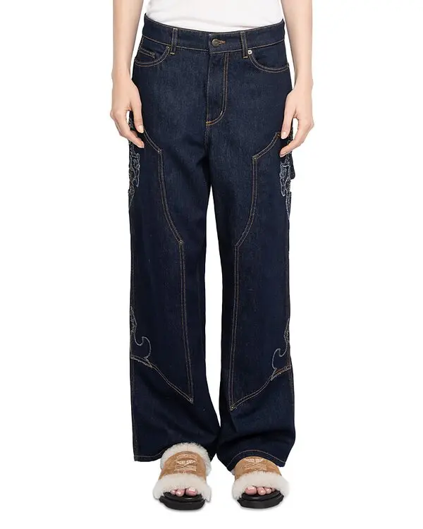 Zadig&Voltaire Perya High-rise Denim Jeans - Brut