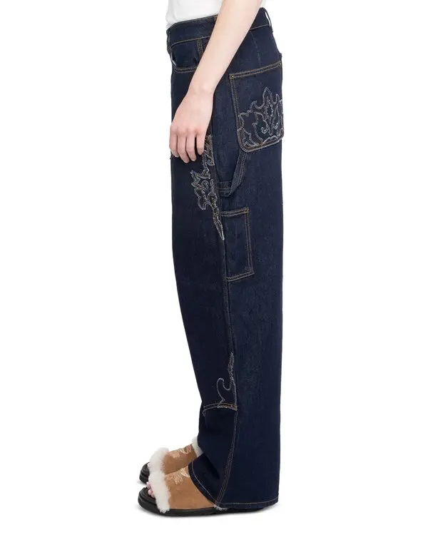 Zadig&Voltaire Perya High-rise Denim Jeans - Brut