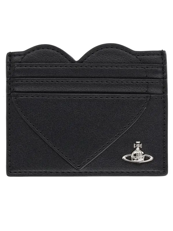VIVIENNE WESTWOOD Card Holder "heart - Black