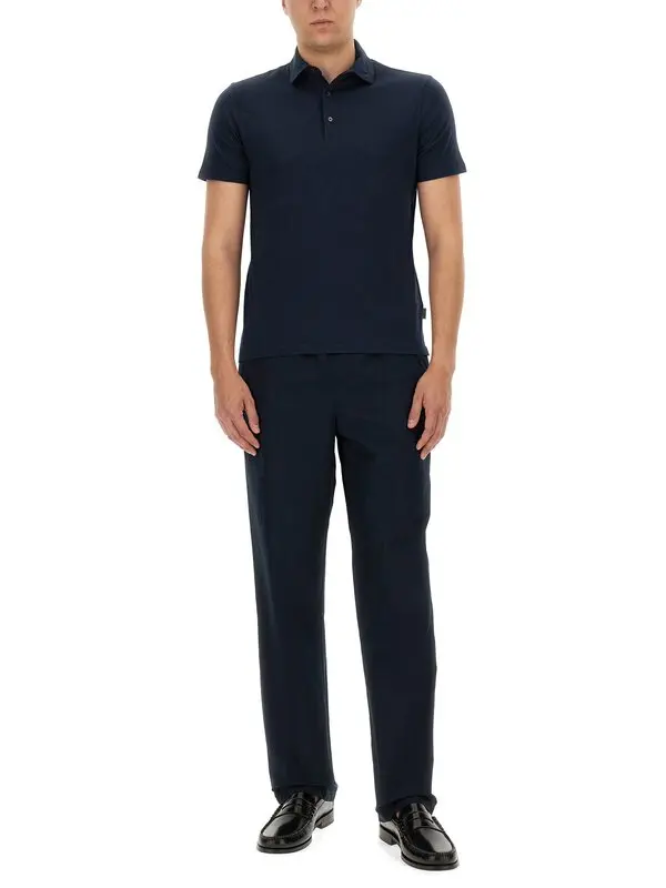 Aspesi Cotton Polo - Blue