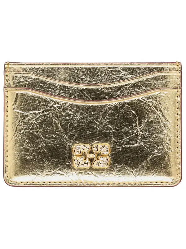 GANNI Bou" Card Holder - Gold