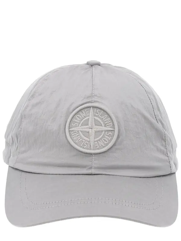 Stone Island Baseball Cap With Logo - Grey