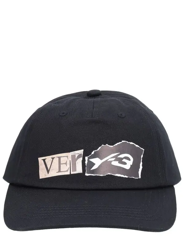 Y - 3 Logo Print Baseball Cap