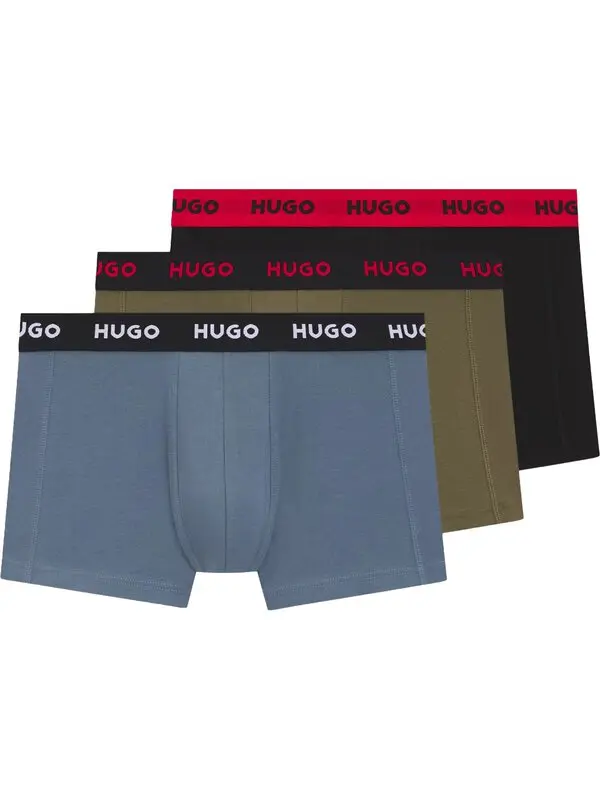 Hugo 3-pack Boxer Shorts With Logo - Multicolour