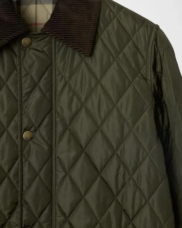 Burberry Quilted Barn Jacket - Shale/brus