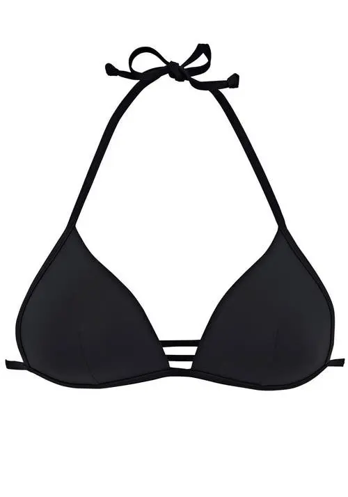 LASCANA Triangle Bikini Top - Black
