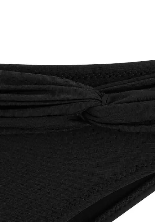 LASCANA Side Twist Bikini Bottom - Black