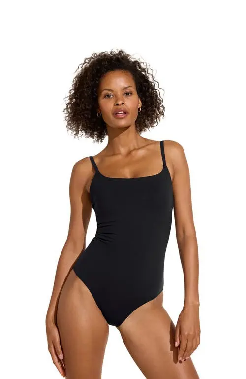 STYLEST Sculpting Swim Bodysuit - Caviar