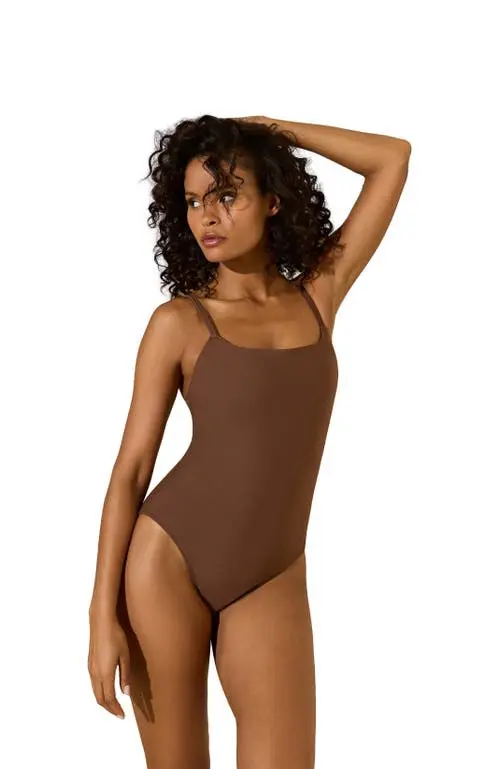STYLEST Sculpting Swim Bodysuit - Cocoa