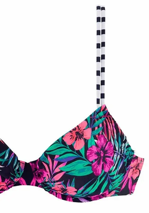 LASCANA Underwire Bikini Top - Multi Print