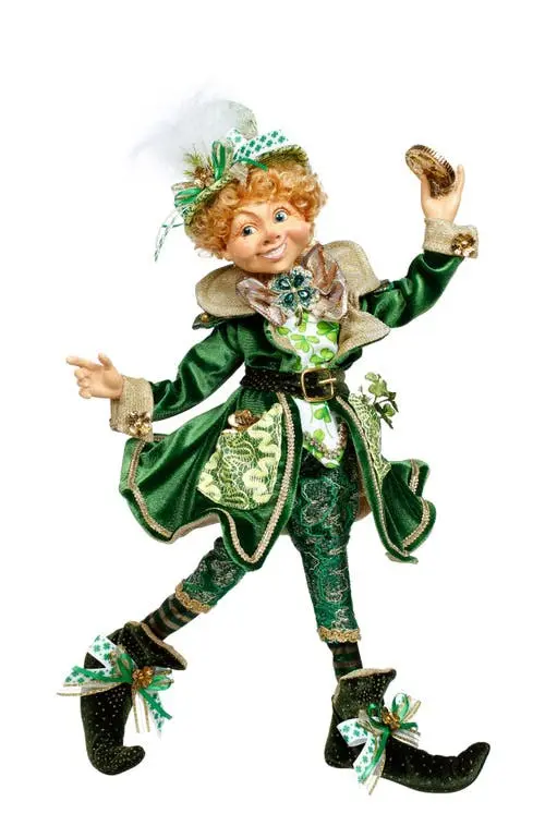 MARK ROBERTS Pot Of Gold Elfin - Shamrock Green