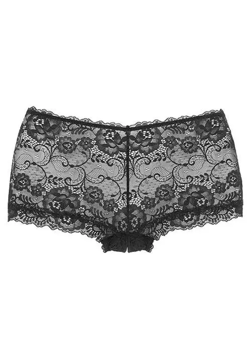 LASCANA Cutout Bikini Brief - Black