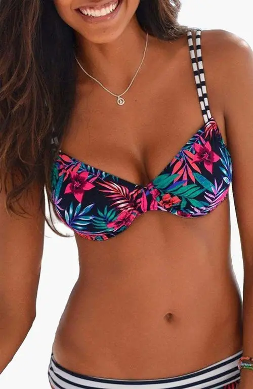 LASCANA Pattern Underwire Bikini Top - Multi Print