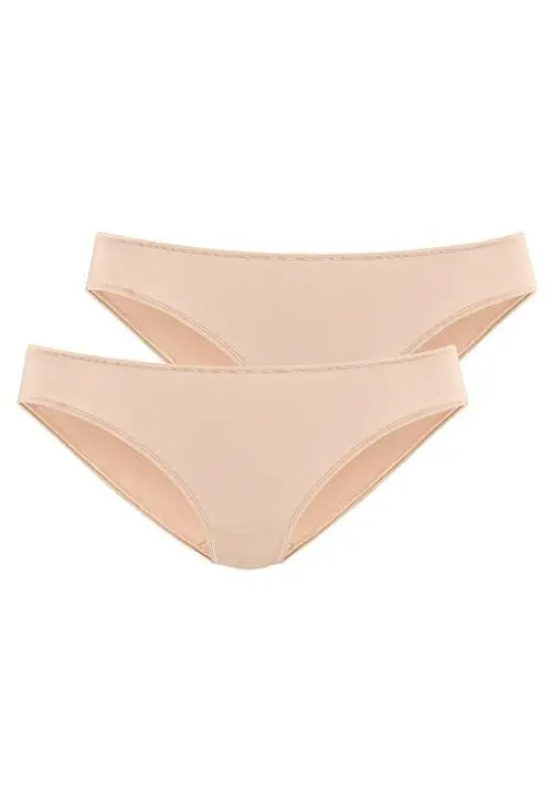 LASCANA Pk Basic Hipster Panties - Beige