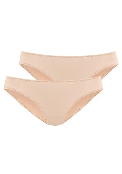 LASCANA Pk Basic Hipster Panties - Beige
