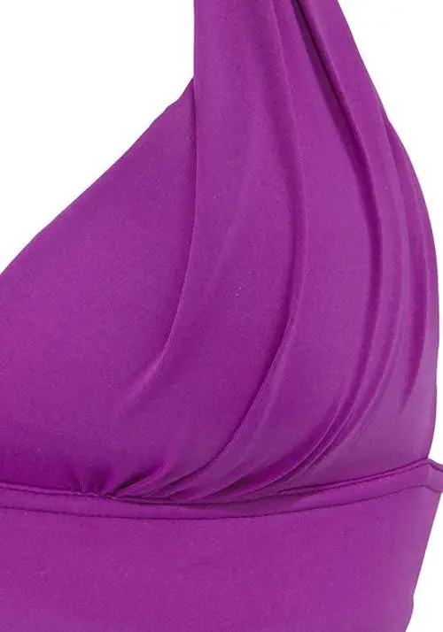 LASCANA Hardware Detail Triangle Bikini Top - Purple