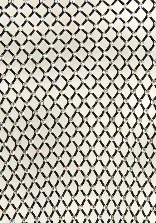LASCANA Rhinestone Mesh Negligee