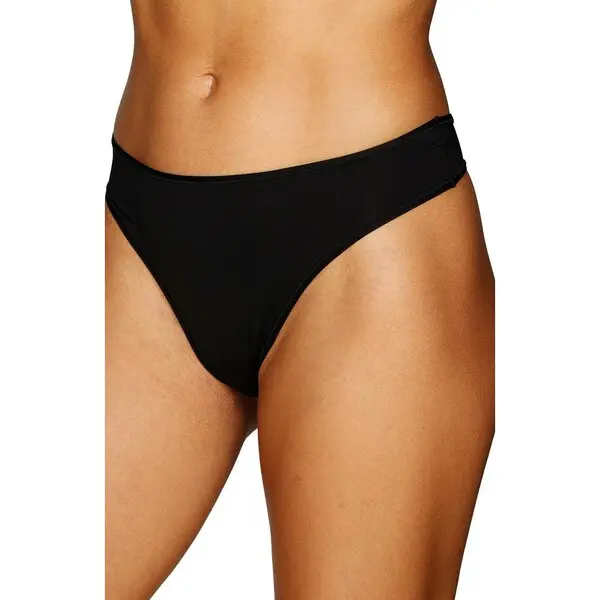 LASCANA Pk Basic Thongs - Black