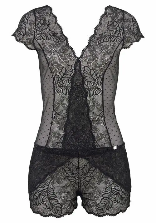LASCANA Lace V-neck Teddy
