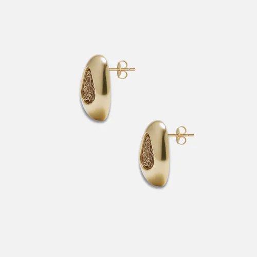 DANIELA MILLAN JEWELRY Grace Oval Stud Earrings