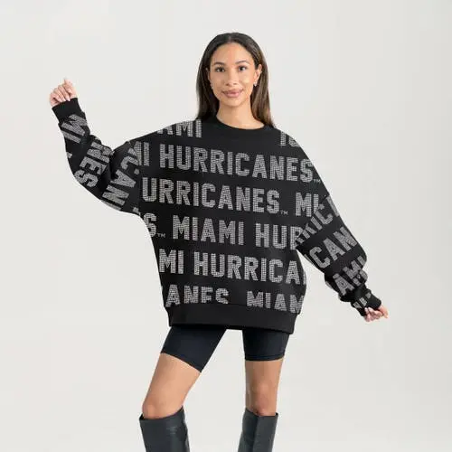 GAMEDAY COUTURE Miami Hurricanes Hype Era Sweatshirt