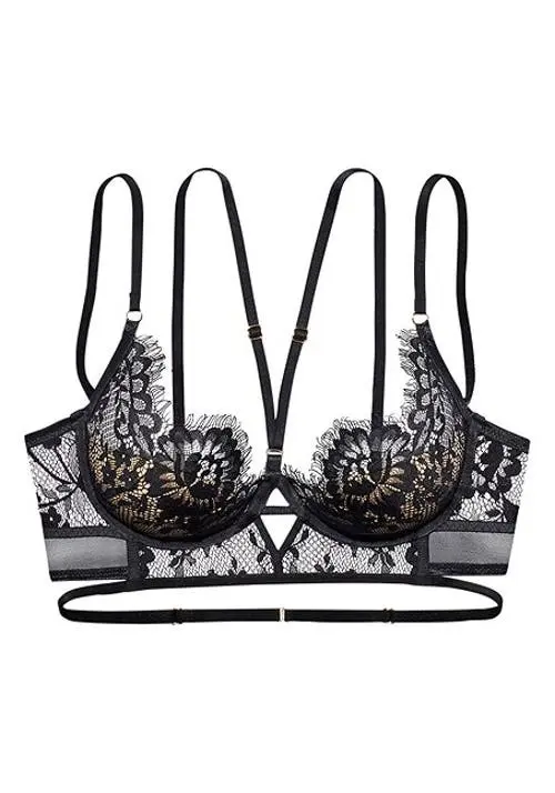 LASCANA Strappy Lace Push Up Bra