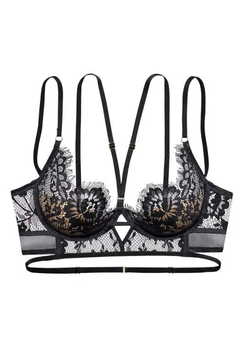 LASCANA Strappy Lace Push Up Bra