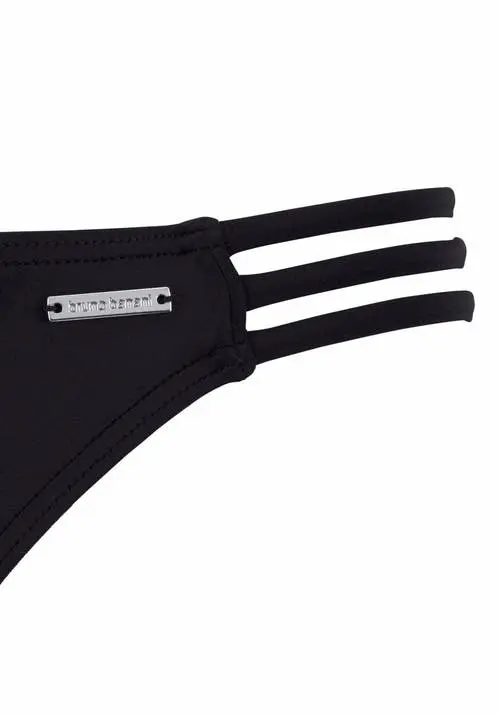 LASCANA Classic Bikini Bottom With Strappy Sides - Black