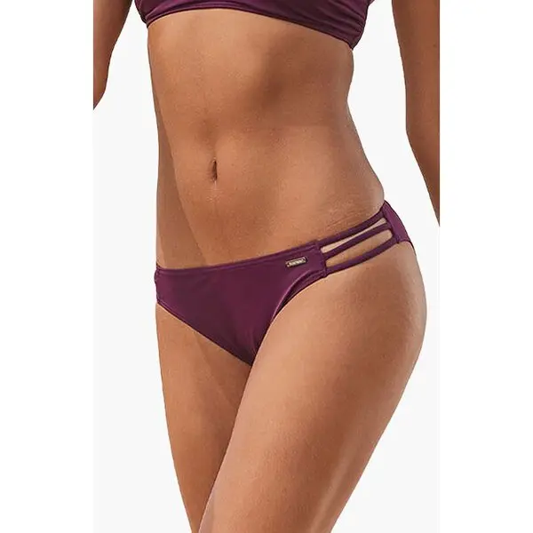 LASCANA Strappy Bikini Bottom - Wine