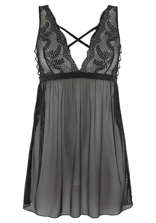 LASCANA Strappy Lace Babydoll