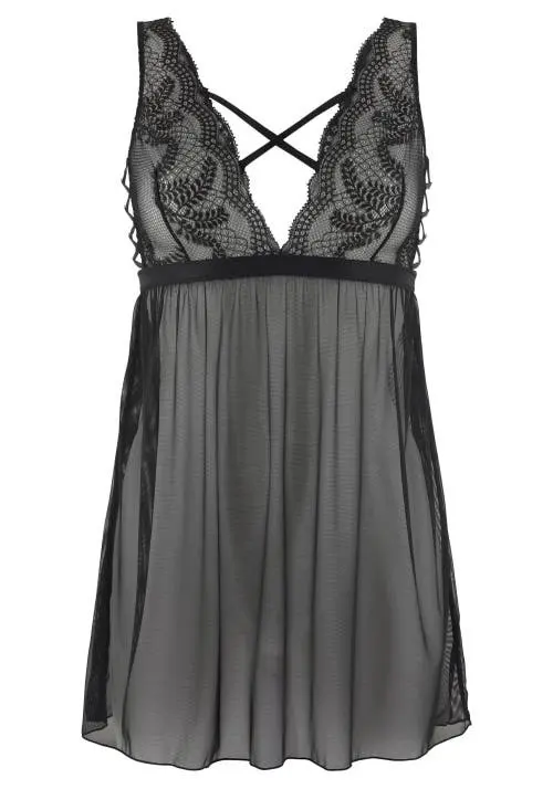 LASCANA Strappy Lace Babydoll